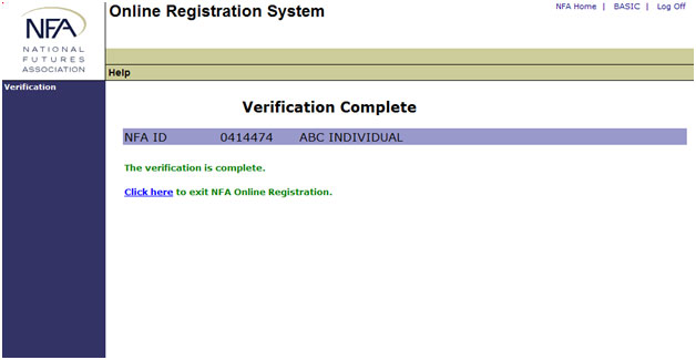 Verification Process | NFA
